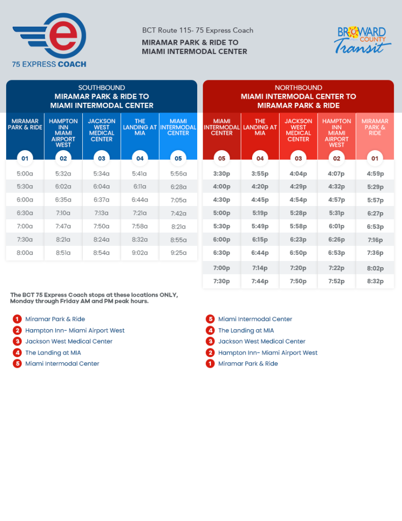 75 Express - South Florida Express Coach